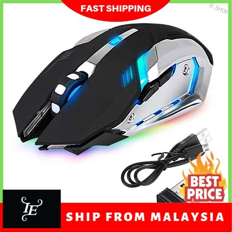 Ie Shop Led Wireless Optical Gaming Mouse Rechargeable X7 High