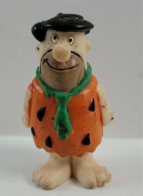 Fred Flintstone Hanna Barbera Hong Kong 1982 Vtg Pvc Figure Toy 3