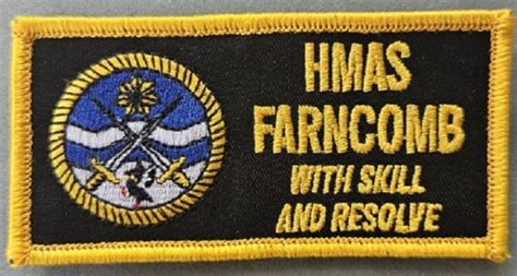 Ran Submarine Collins Class Patch Hmas Farncomb Welcome To