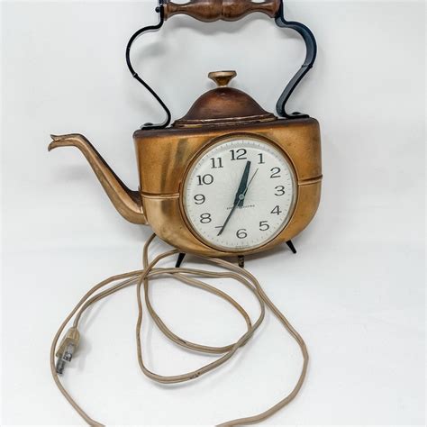 Teapot Wall Clock Etsy