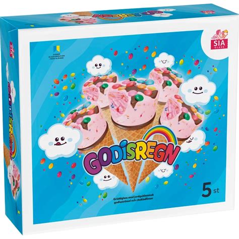 Glasstrut Godisregn 5 P Sia Glass Handla Mat Online Från Din Lokala