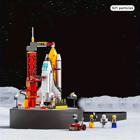 Space Rocket With Shuttle Building Blocks Bricks Set 521 Pcs More