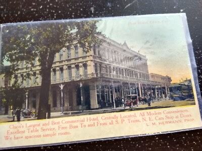 Park Hotel Chico California Hotel Advertising Postcard Ebay