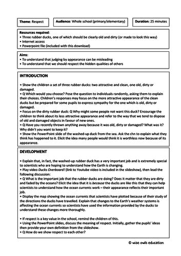 Respect Assembly For Primary Three Rubber Ducks Includes Plan And