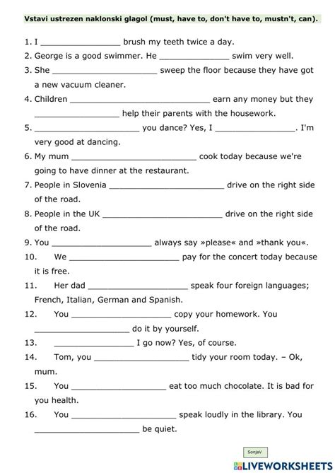Tenses Online Exercise For 7 Live Worksheets