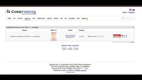 Codeforces Round 1010 Div 1 Live Codeforces Live Contest Programming Youtube
