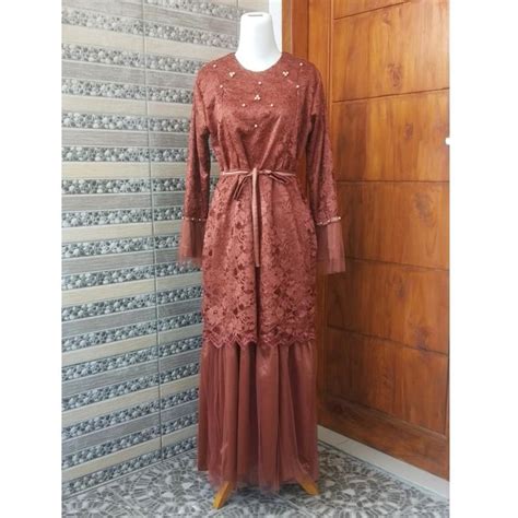 Inspirasi Gaun Brokat Muslimah Gaun Jahit Brokat