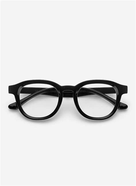 Gọng Kính Dáng Tròn Lora Rou 0060 Màu đen Mắt Kính Nữ Vascara