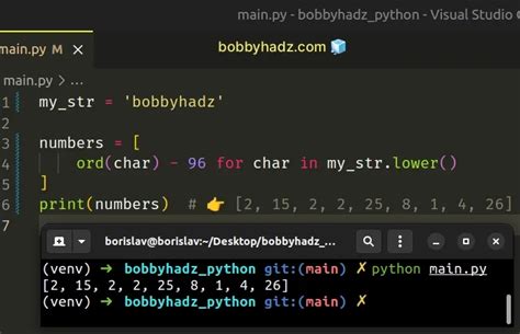 Convert Letters To Numbers And Vice Versa In Python Bobbyhadz