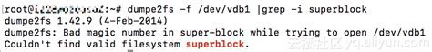 记一次数据盘挂载mount wrong fs type bad option bad superblock on dev vdb1的