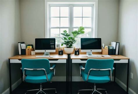 Maximize Productivity Designing Your Perfect Home Office With Two Desks