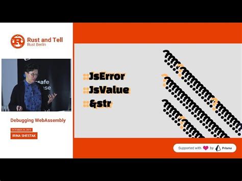 Free Video Debugging Webassembly Rust And Tell Meetup From Rust Class Central
