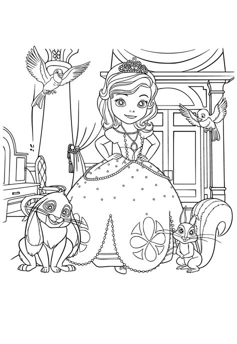 Disney Princess Sofia The First Coloring Pages Coloring Pages