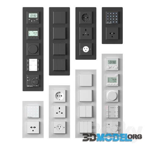 3d Model Esprit Glass And Esprit Glass C By Gira