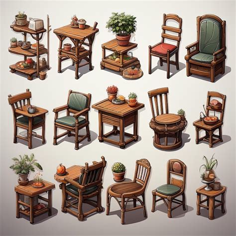 Chairandtablegameassets Images Free Download On Freepik