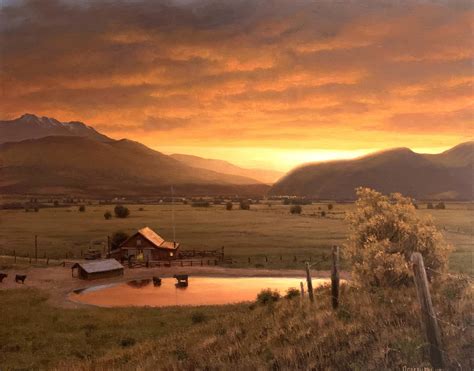 Evening Light On The Western Landscape Coors Western Art