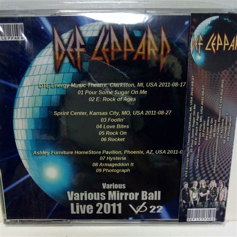 Yahooオークション Def Leppard「vrious Mirror Ball Live 2011 Vo2