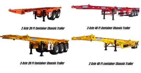 What Are The Different Types Of Shipping Container Chassis Trailer