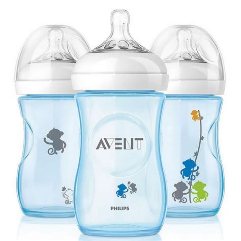 Philips Avent Láhev Natural 260 Ml Opice Modrá Maxíkovy Hračky