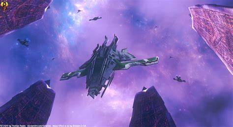 Mass Effect Krogan Ships Side View By Euderion On Deviantart