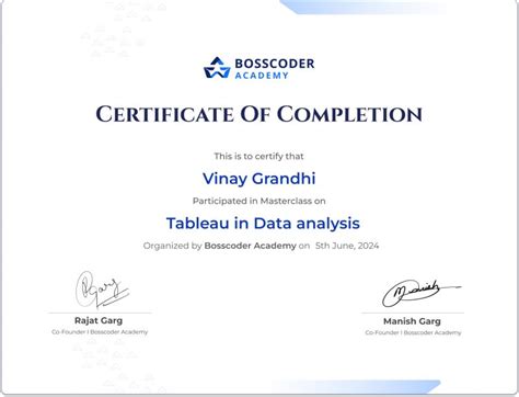 completed a data analysis masterclass vinay grandhi posted on the