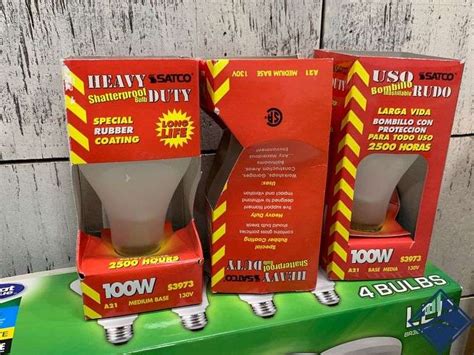 Assorted Light Bulbs Estate Details