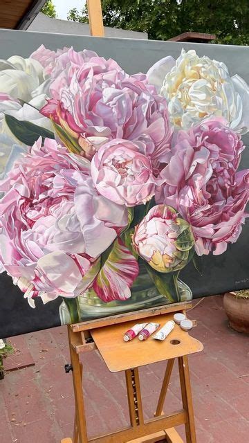 Maria Marta Morelli On Instagram On My Easel These Days When You Smile” Oil On Canvas 55”x40