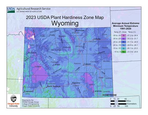 Wyoming Planting Zones Map Of Wy Growing Zones