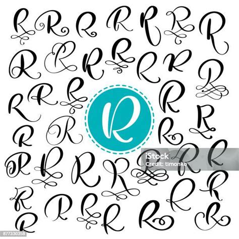 편지 R 손으로 그린 벡터 번 창 서 예를 설정 합니다 스크립트 글꼴입니다 잉크와 함께 작성 하는 고립 된 편지 필기 브러쉬 스타일입니다 로고 포장 디자인 포스터에 대 한