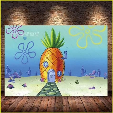 Kira Spongebob Squarepants Theme Decorationcelebrate Birthday Partyphoto Photography Backdrop
