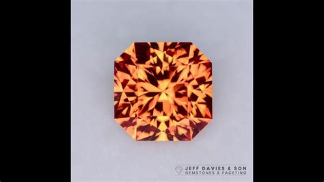 345ct Lab Orange Sapphire Flame Fusion Youtube