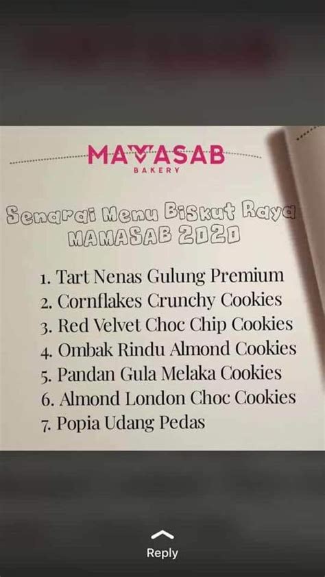 Mamasab Utara Dah Buat Tempahan Kuih Raya Belum Tu