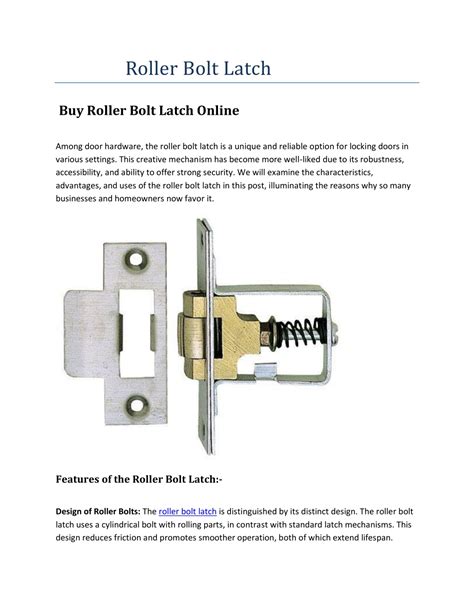 Ppt Buy Roller Bolt Latch Online Powerpoint Presentation Free Download Id12818792