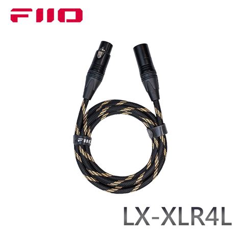 Fiio Lx Xlr4l 3pin Xlr 公 轉xlr 母 音源線 150cm Pchome 24h購物