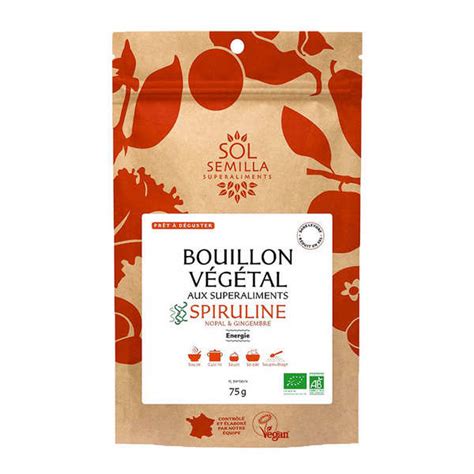 Superfoods Vegetable Broth Energy Spirulina Nopal And Organic Ginger