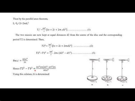 Rigidity Modulus Of The Wire Torsion Pendulum Youtube
