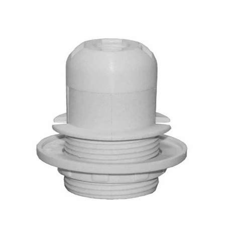 E27 Socket With Thread And Flange White Plastic Socket Abc Rc Shop