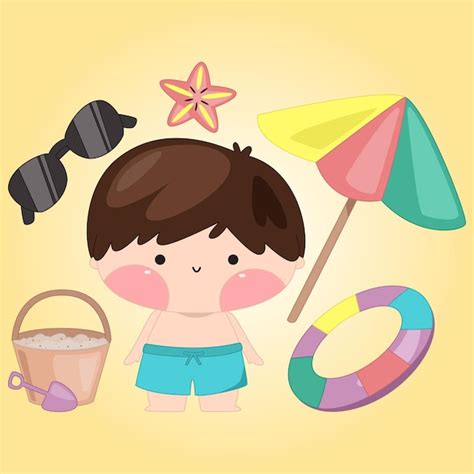 Premium Vector Beach Boy