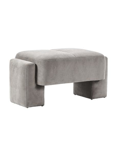Sofa Hocker Aus Stoff In Grau Online Kaufen Westwing