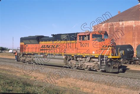 Original Slide Bnsf Sd70ace 9071 By Itself At Galesburg Il 1022