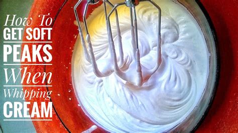How To Whip Cream To Soft Peaks Youtube