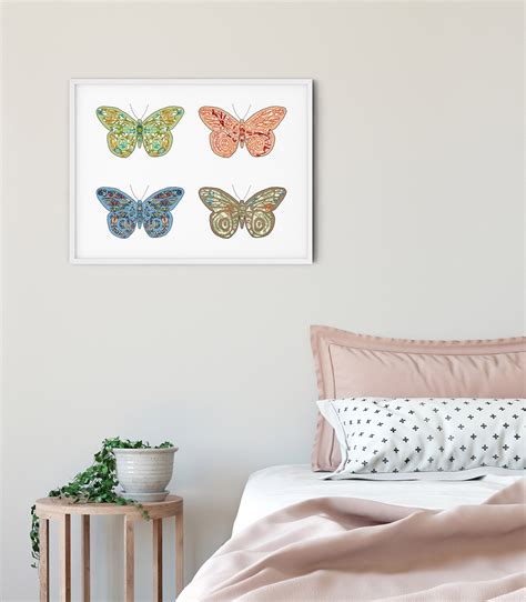 Butterfly Art Colorful Wall Art Butterfly Print Printable Wall Art