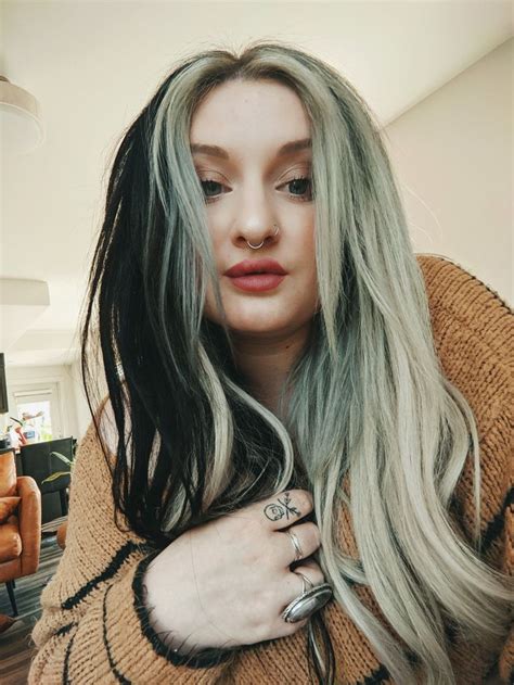 Split Dye Goth Hair Inspo