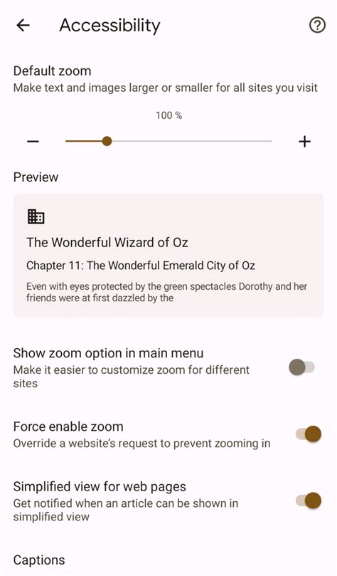text scaling removed from android chrome suggestions for other