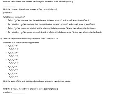 solved overall score use α 0 05 state the null and