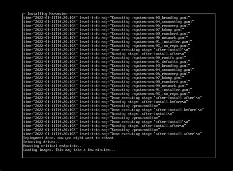 hide hook cos setup messages from cos sh output · issue 1053 · rancher
