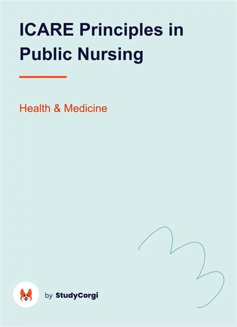 Icare Principles In Public Nursing Free Essay Example