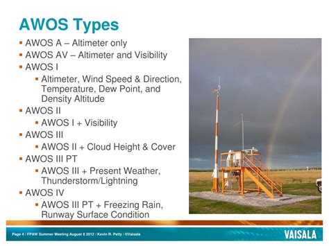 Ppt Non Fed Automated Weather Observing System Awos Vaisala