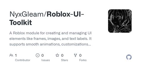 Github Nyxgleam Roblox Ui Toolkit A Roblox Module For Creating And Managing Ui Elements Like