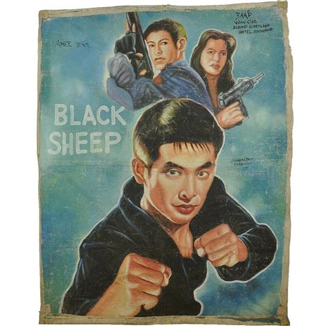 Ghana Cinema Movie Poster African Outsider Art Hand Painting The Black